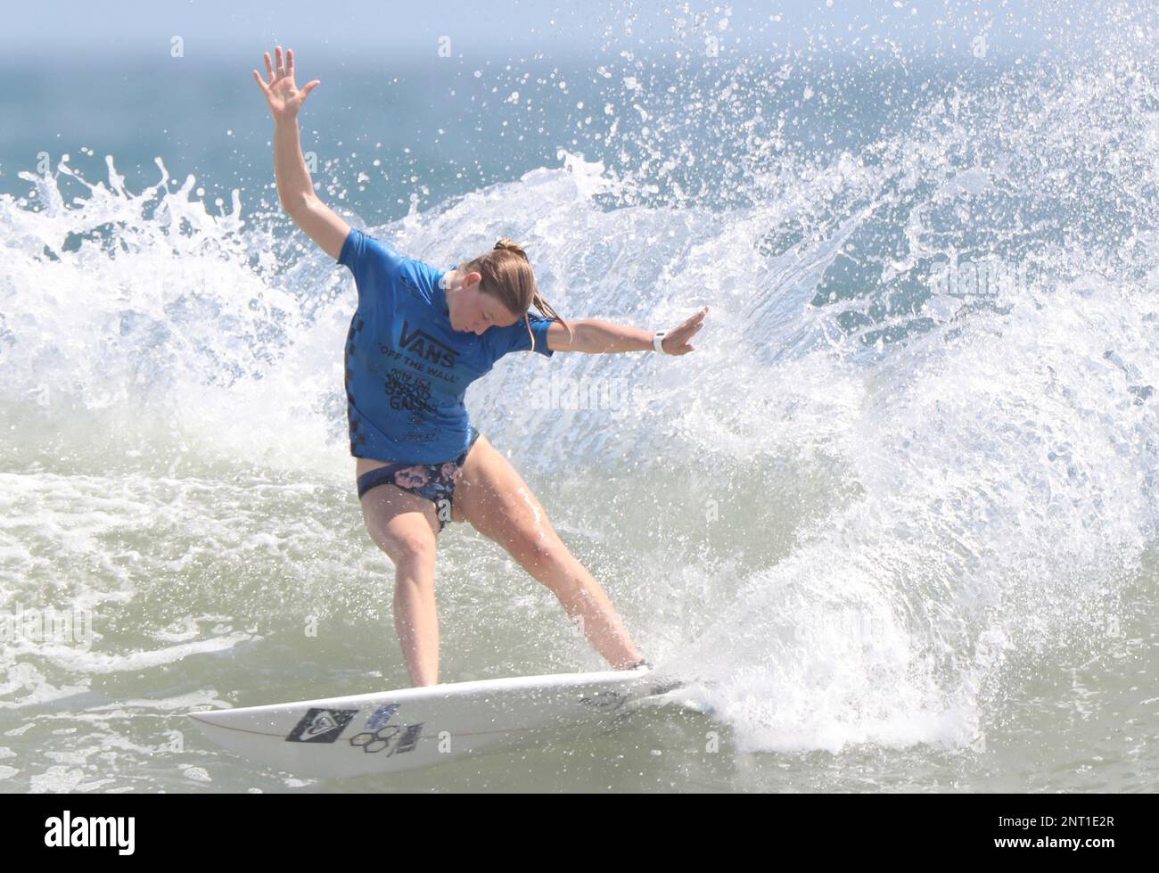 Bianca Buitendag of South Africa competes during the women division of ...