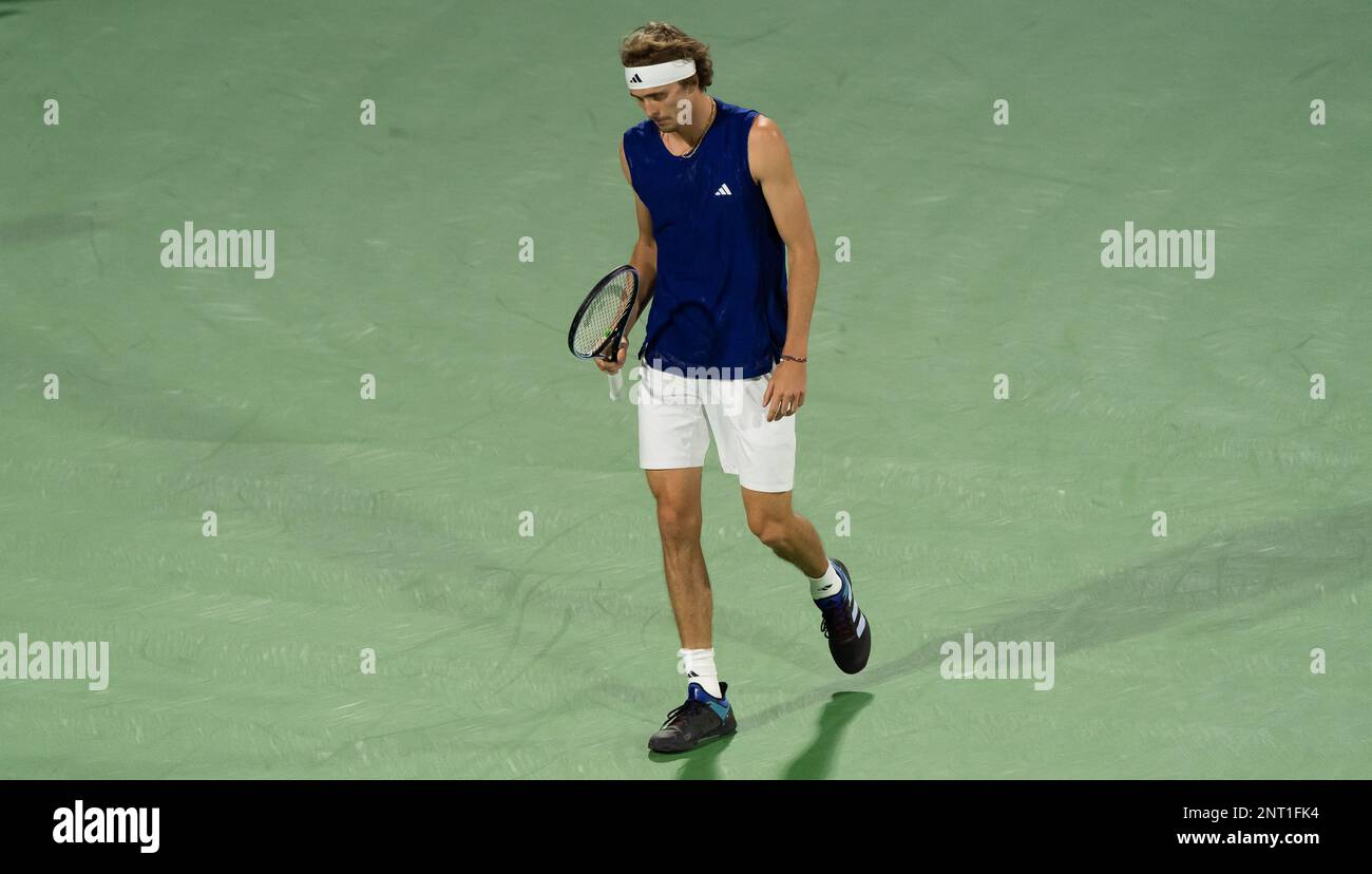 Dubai, United Arab Emirates. February 27, 2023, Alexander Zverev (GER ...