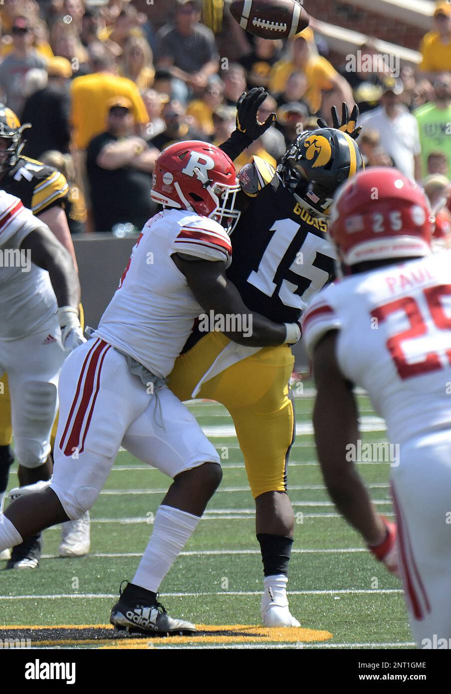 IOWA CITY, IA. - SEPTEMBER 07: Iowa Hawkeyes running back Tyler Goodson ...
