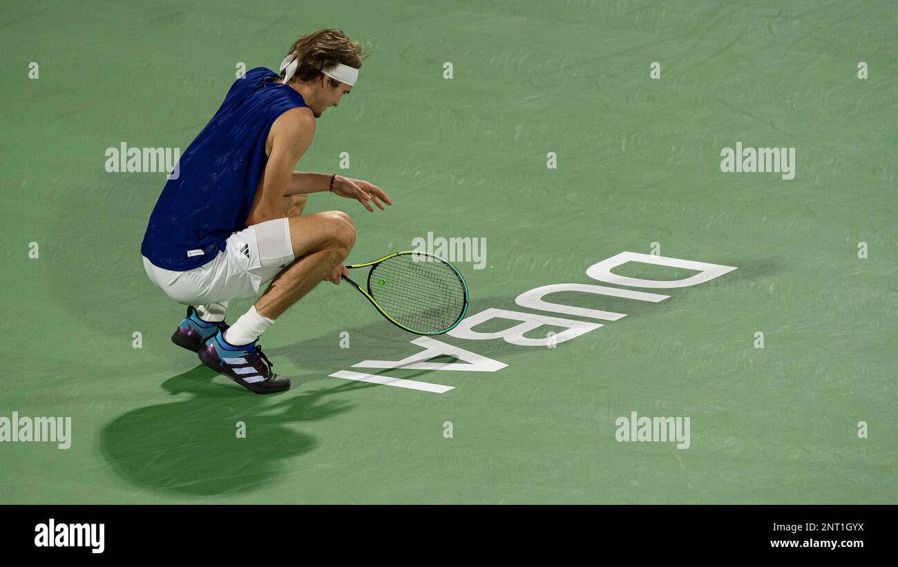 Dubai, United Arab Emirates. February 27, 2023, Alexander Zverev (GER ...