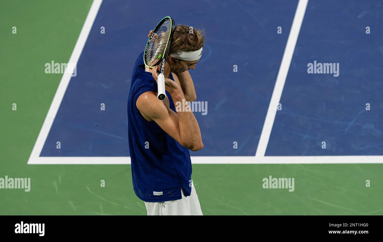 Dubai, United Arab Emirates. February 27, 2023, Alexander Zverev (GER ...