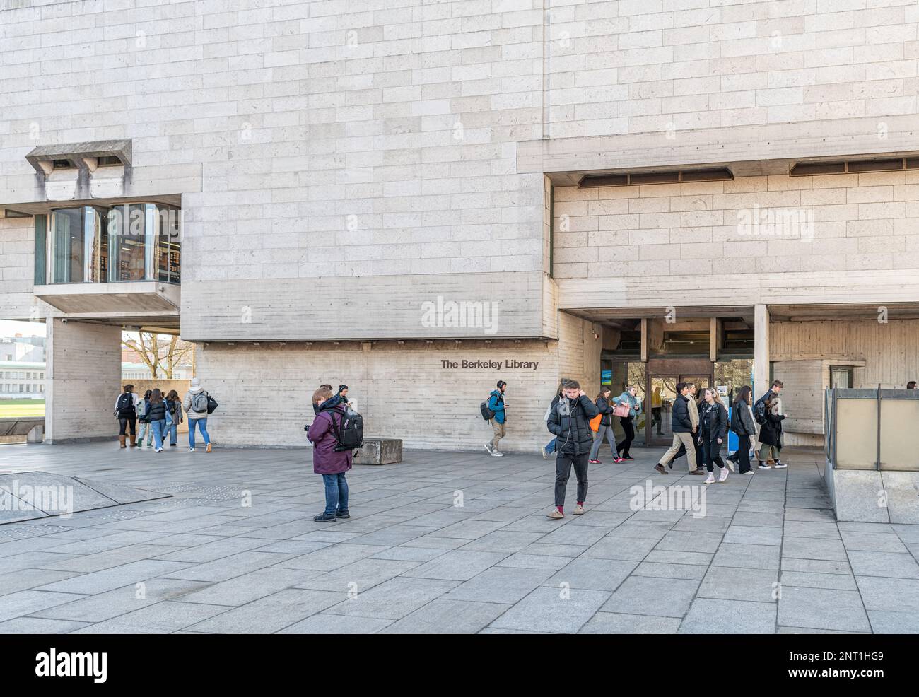 The Berkeley Library at the center of Trinity College, Dublin, Ireland ...
