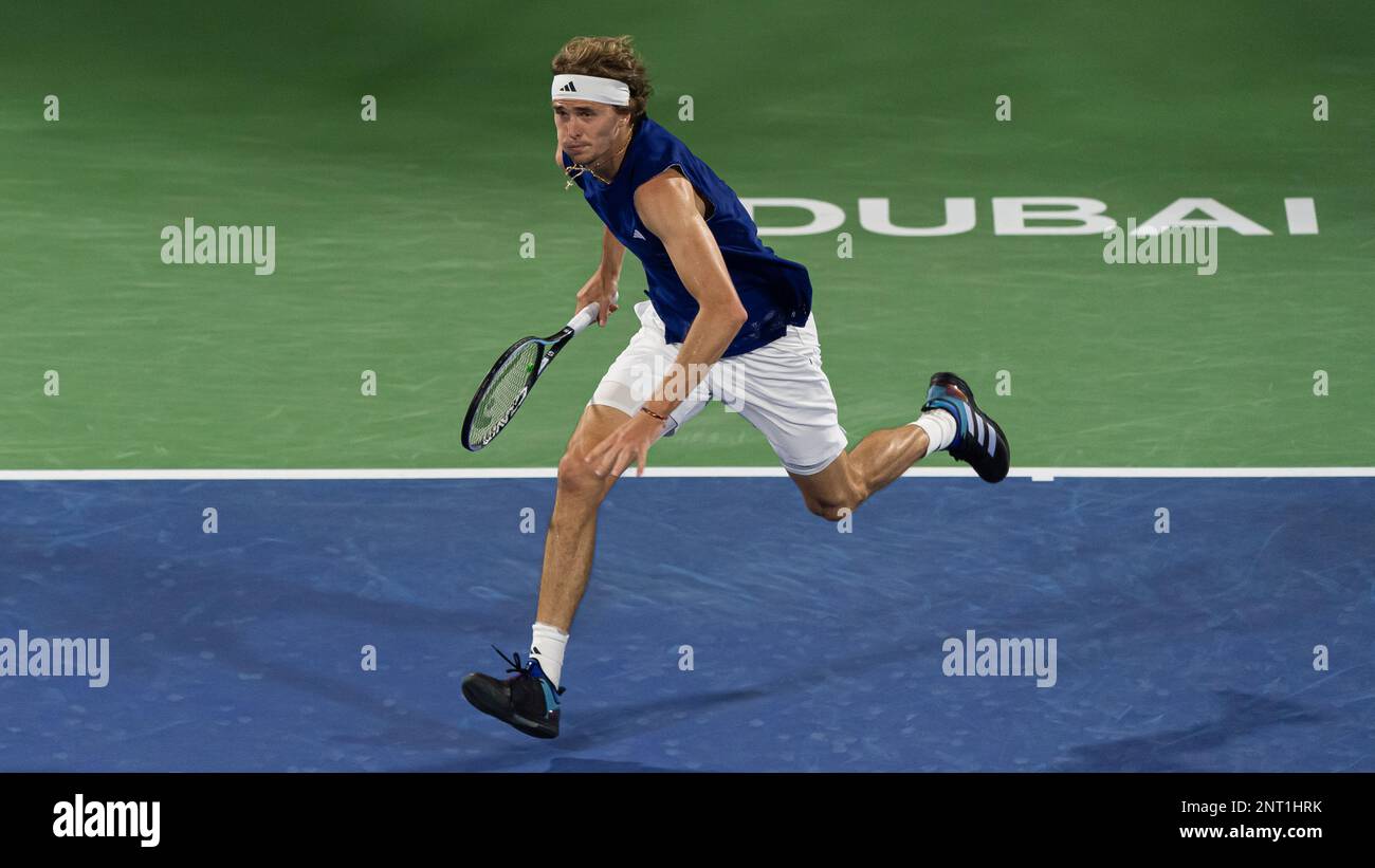 Dubai, United Arab Emirates. February 27, 2023, Alexander Zverev (GER ...