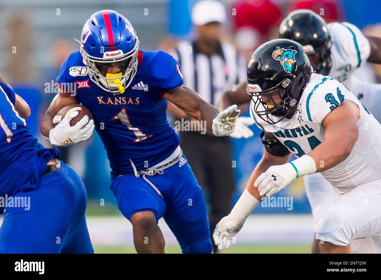 LAWRENCE, KS - SEPTEMBER 07: Kansas Jayhawks running back Pooka ...