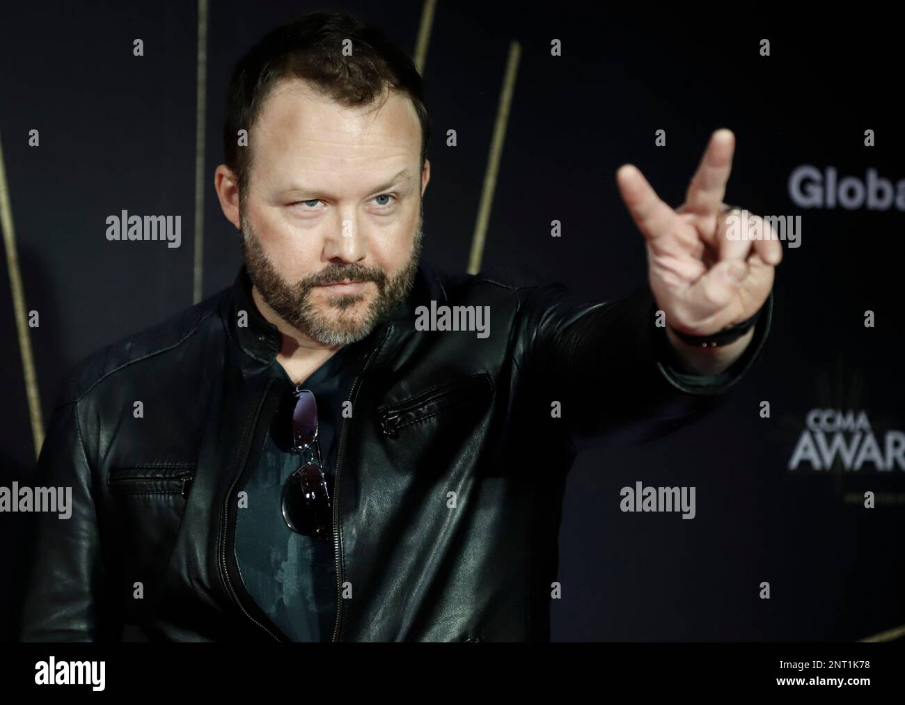 Deric Ruttan poses on the red carpet at the Canadian Country Music ...