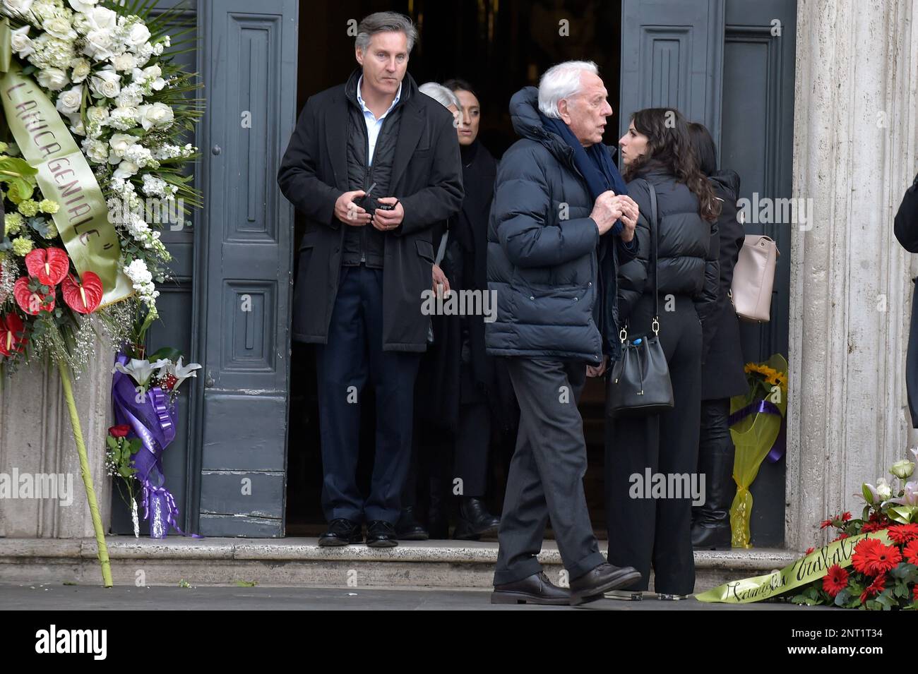 Mario Lavezzi.Rome, funeral of Maurizio Costanzo. February 27, 2023 ...