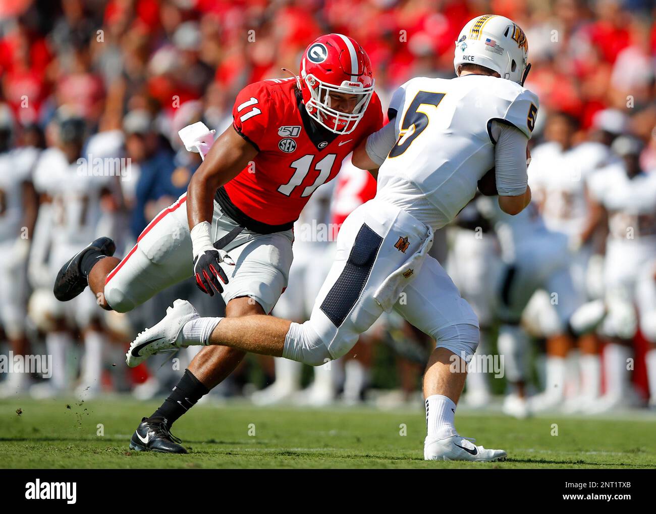 ATHENS, GA - SEPTEMBER 07: Murray State Racers quarterback Preston Rice ...