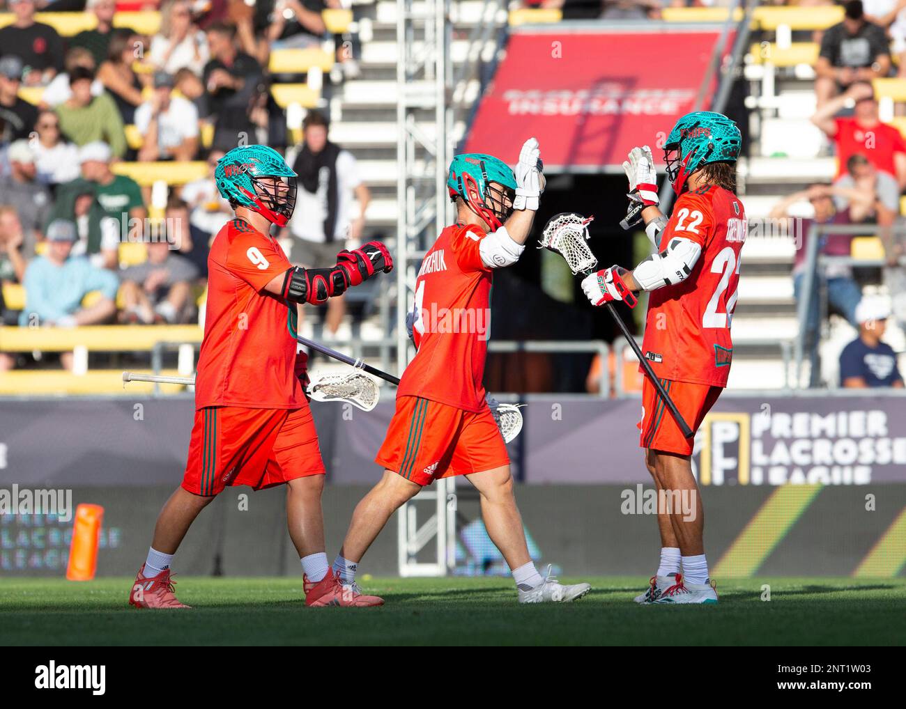COLUMBUS, OH - SEPTEMBER 07: Whipsnakes LC attacker Matt Rambo #9 ...