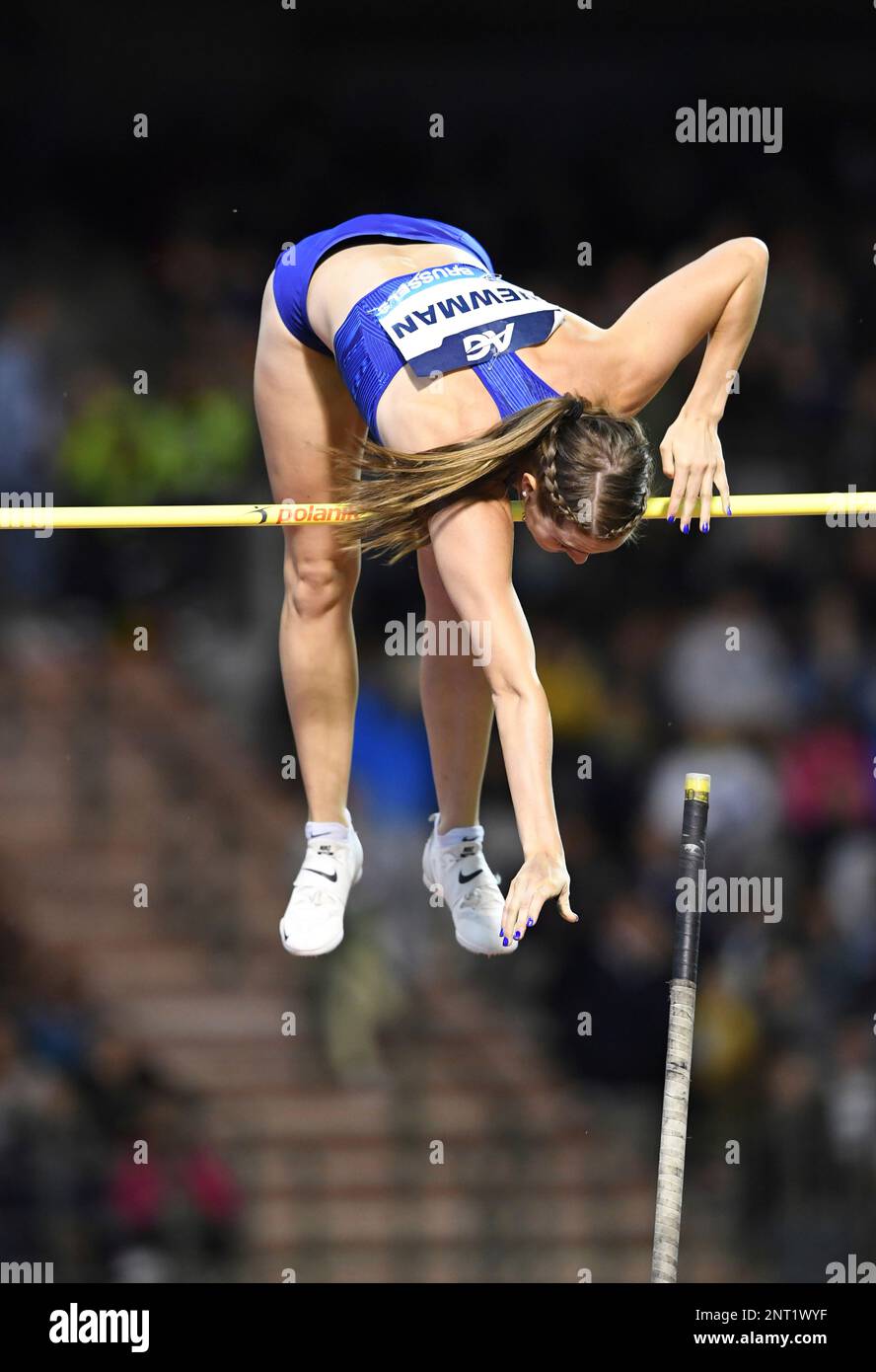 Alysha Newman (CAN) places fourth in the women's pole vault at 15-7¾ (4 ...