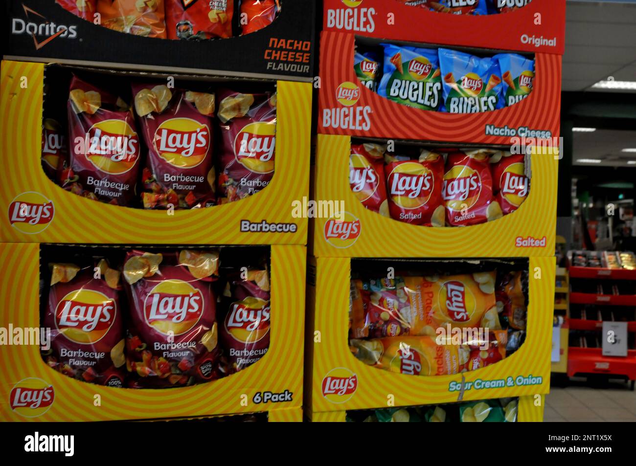 Copenhagen/Denmark/27 February 2023/ Lays various kind of chips and ...