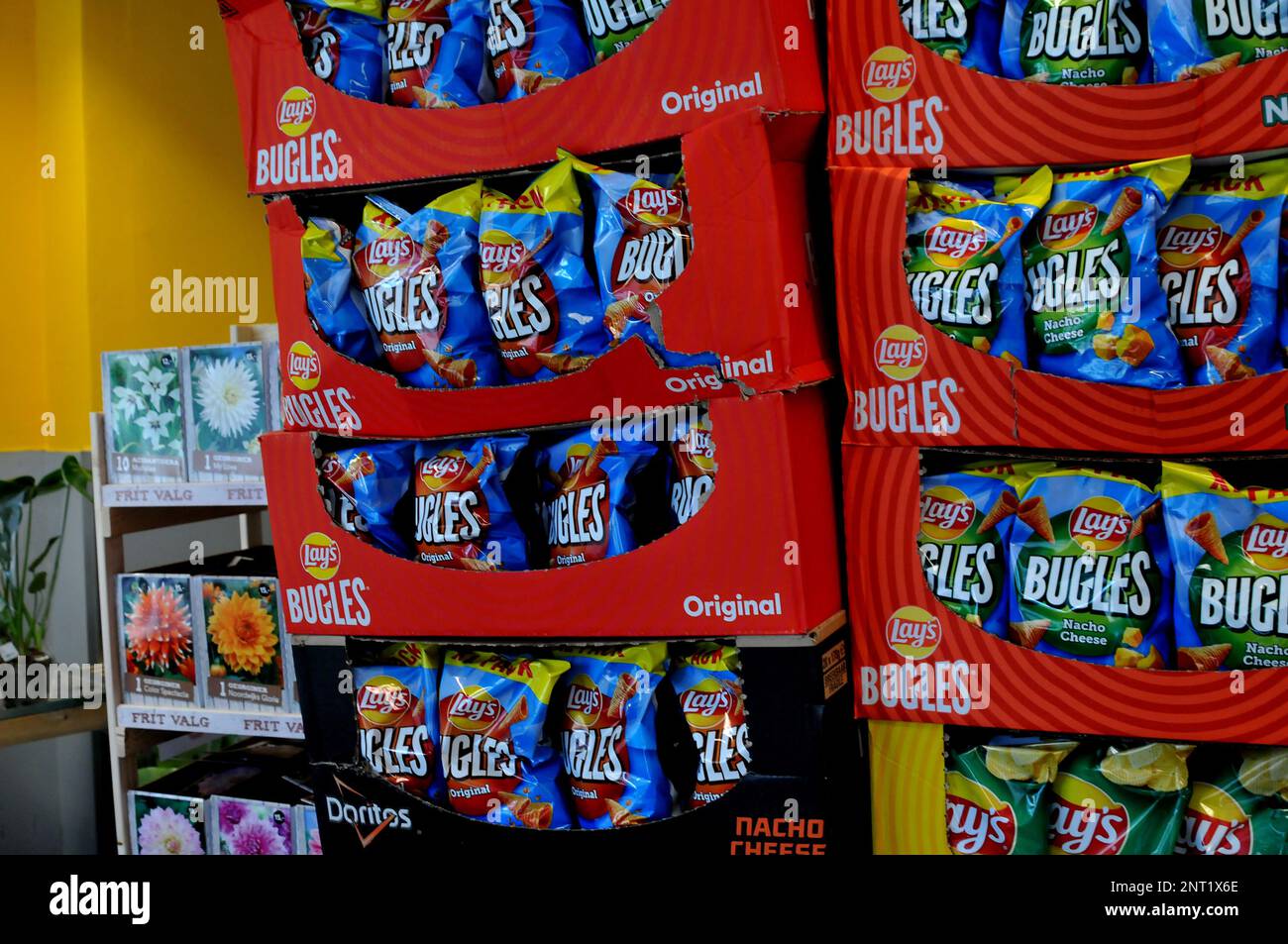 Copenhagen/Denmark/27 February 2023/ Lays various kind of chips and ...