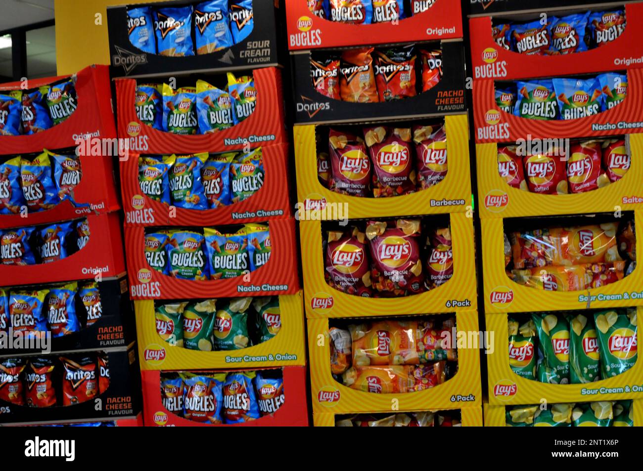 Copenhagen/Denmark/27 February 2023/ Lays various kind of chips and ...