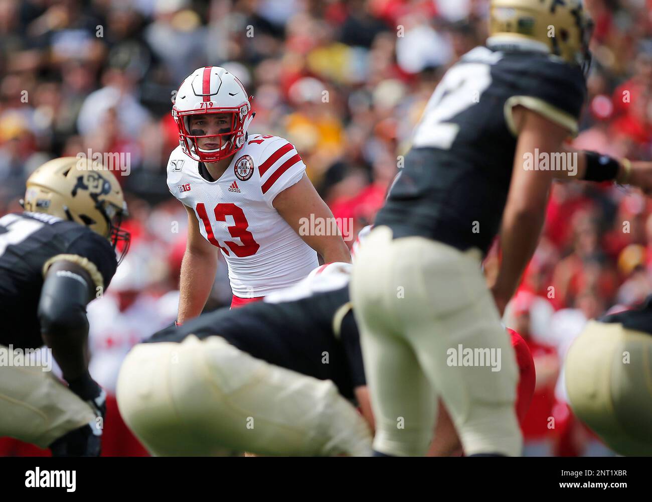 BOULDER, CO - SEPTEMBER 07: Nebraska Huskers outside linebacker JoJo ...