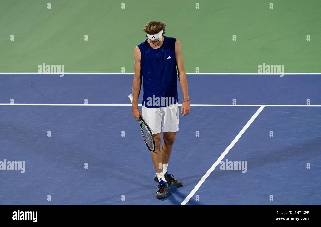 Dubai, United Arab Emirates. February 27, 2023, Alexander Zverev (GER ...