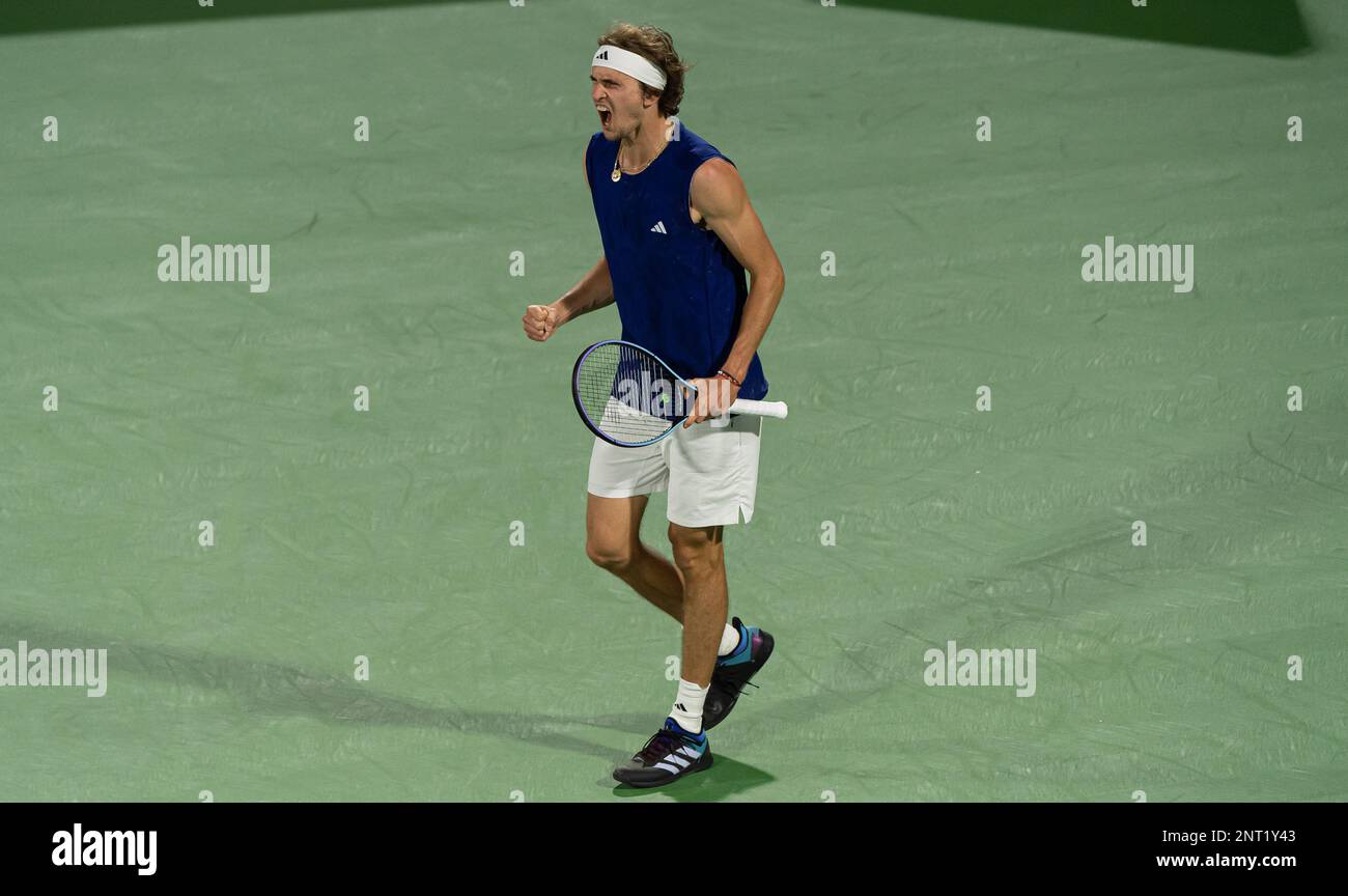 Dubai, United Arab Emirates. February 27, 2023, Alexander Zverev (GER ...