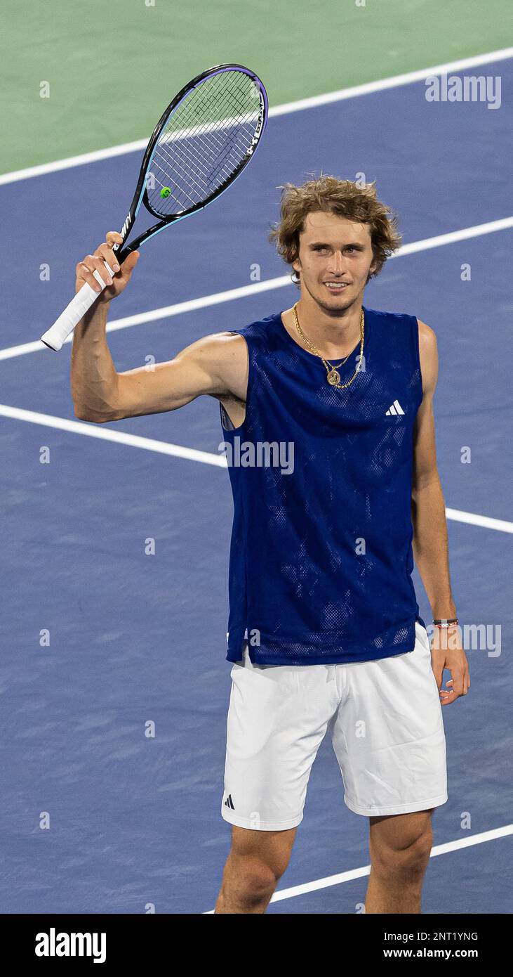 Dubai, United Arab Emirates. February 27, 2023, Alexander Zverev (GER ...