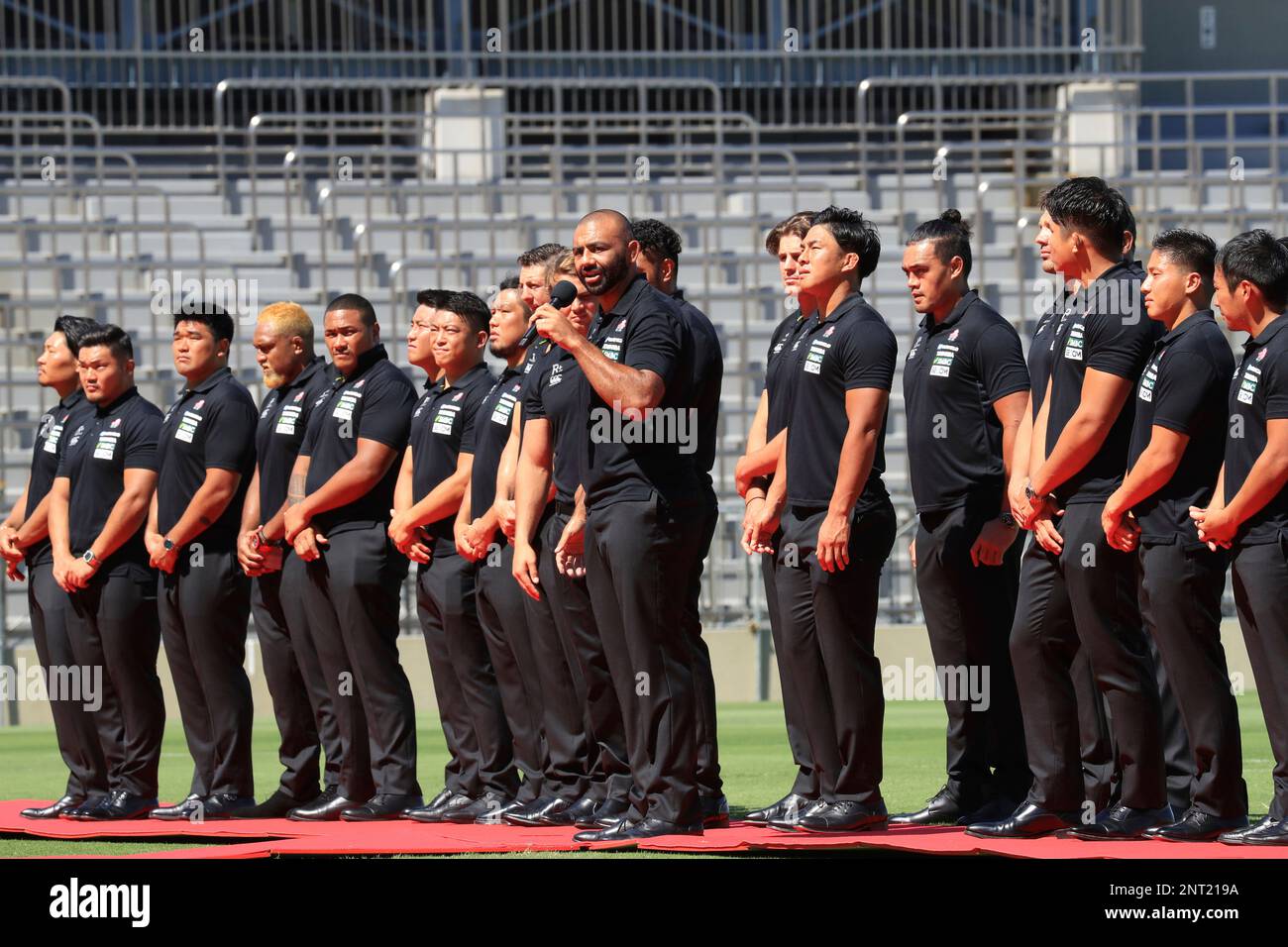 A launching ceremony of Japan's rugby National Team is held at ...