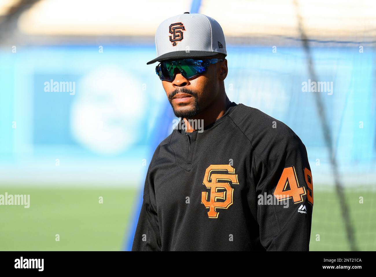 LOS ANGELES, CA - SEPTEMBER 06: San Francisco Giants outfielder Jaylin ...