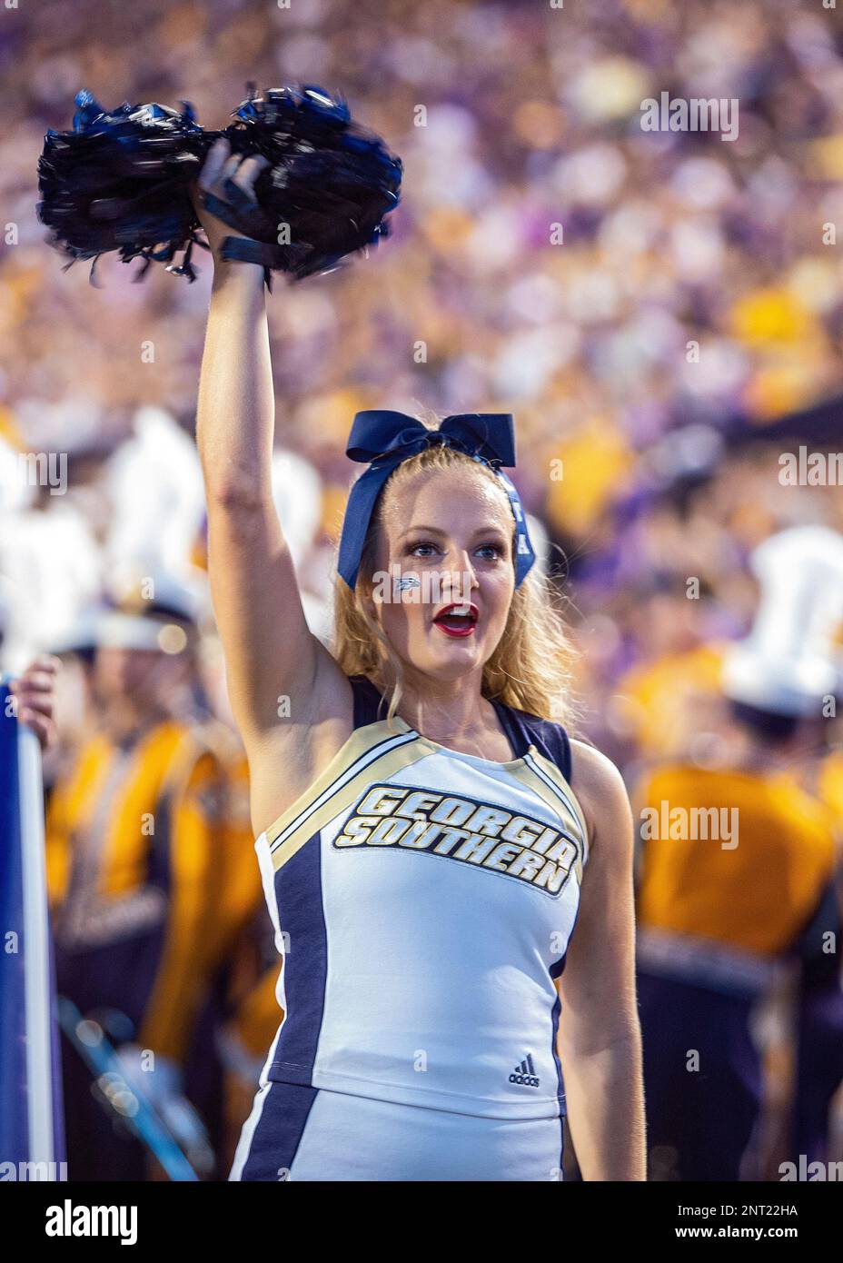 BATON ROUGE, LA - AUGUST 31: Georgia Southern Eagles cheerleaders ...