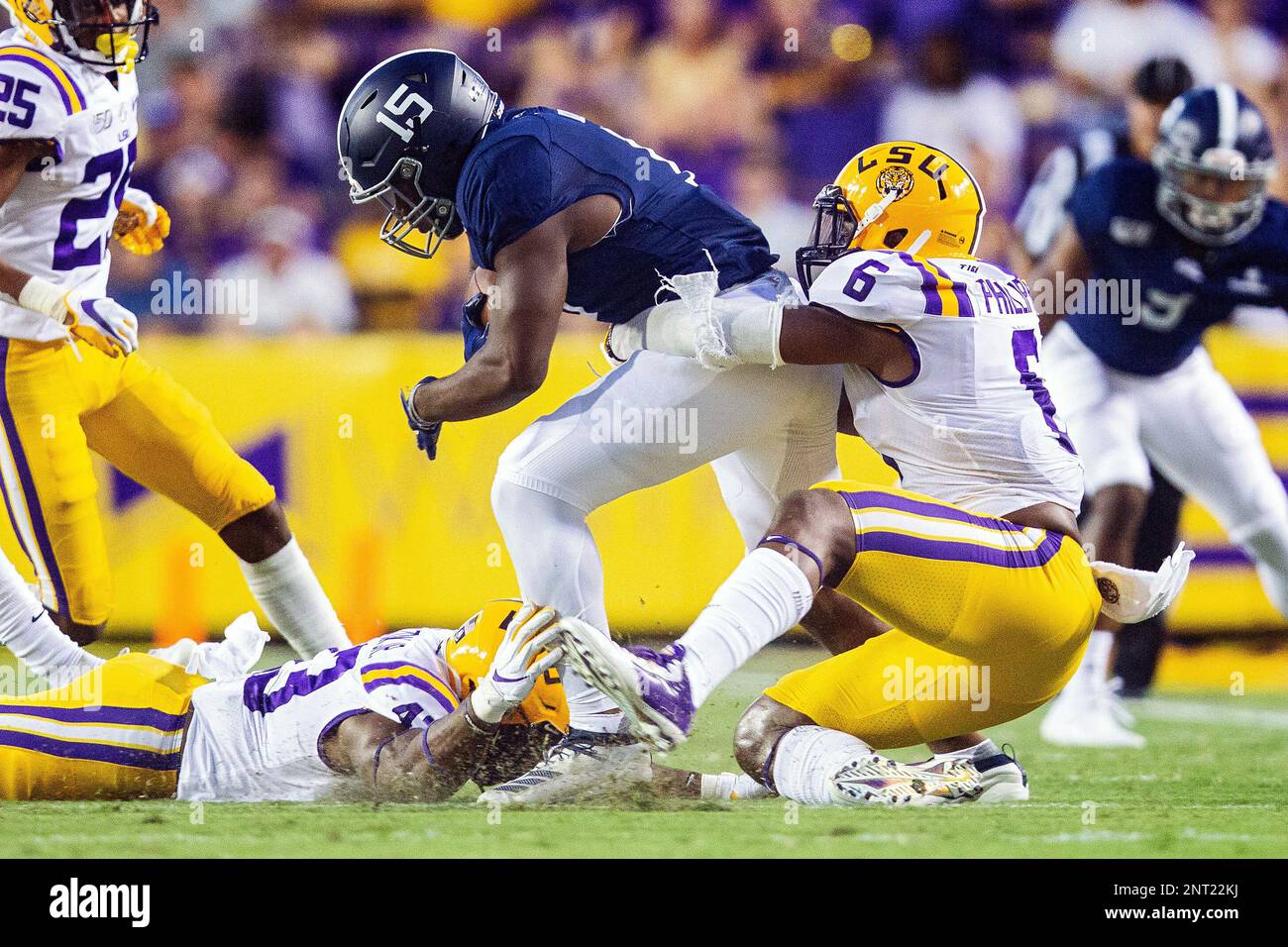 BATON ROUGE, LA - AUGUST 31: LSU Tigers linebacker Jacob Phillips (6 ...