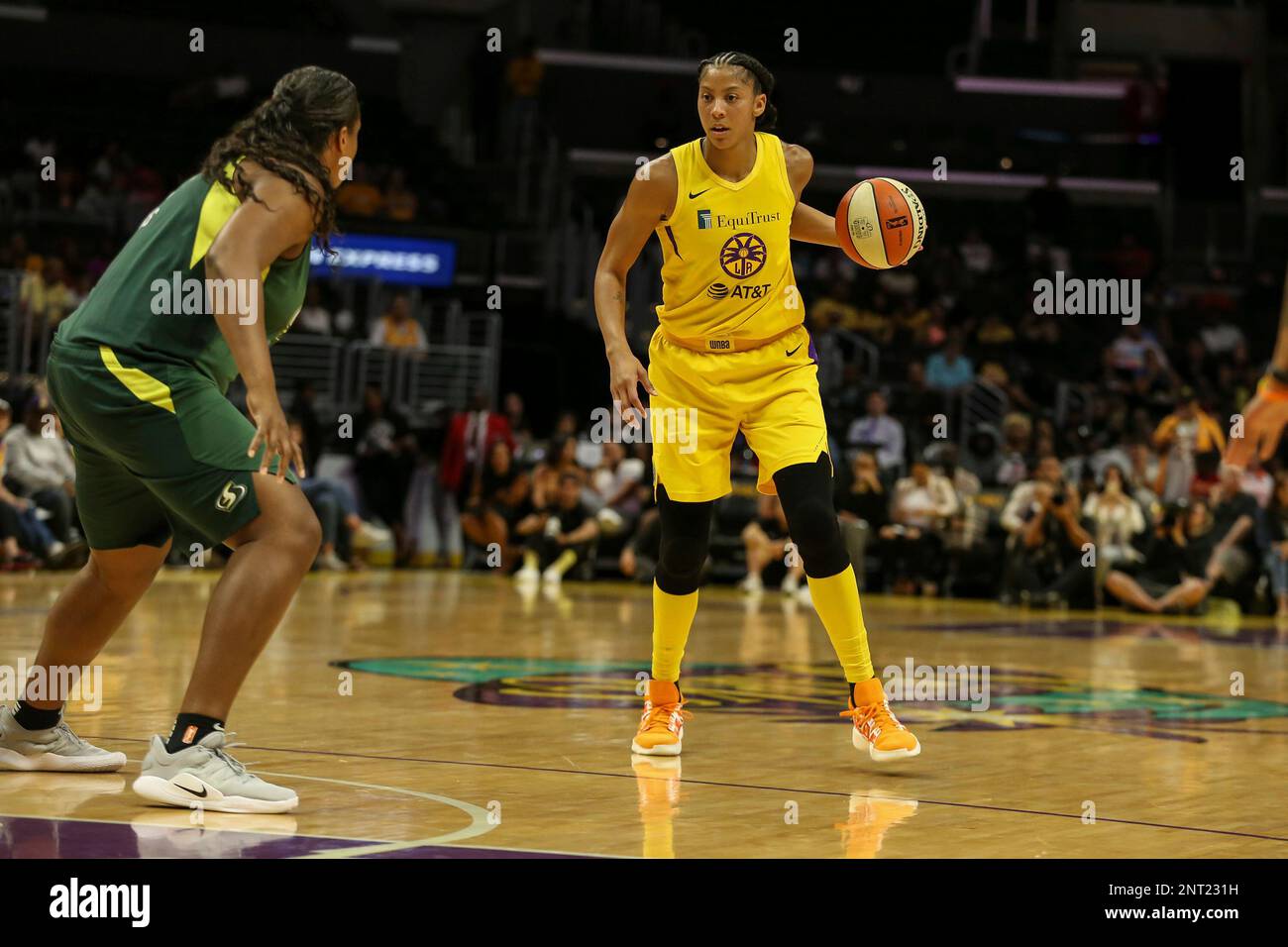 LOS ANGELES, CA - SEPTEMBER 05: Los Angeles Sparks forward Candace ...