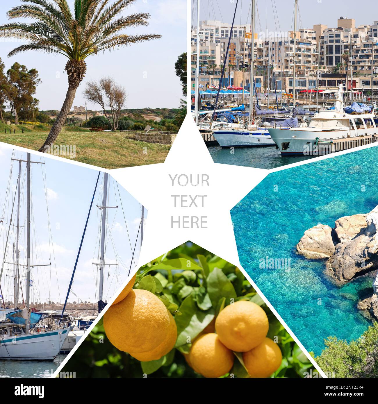 Beautiful travel collage. Banner for design Stock Photo - Alamy