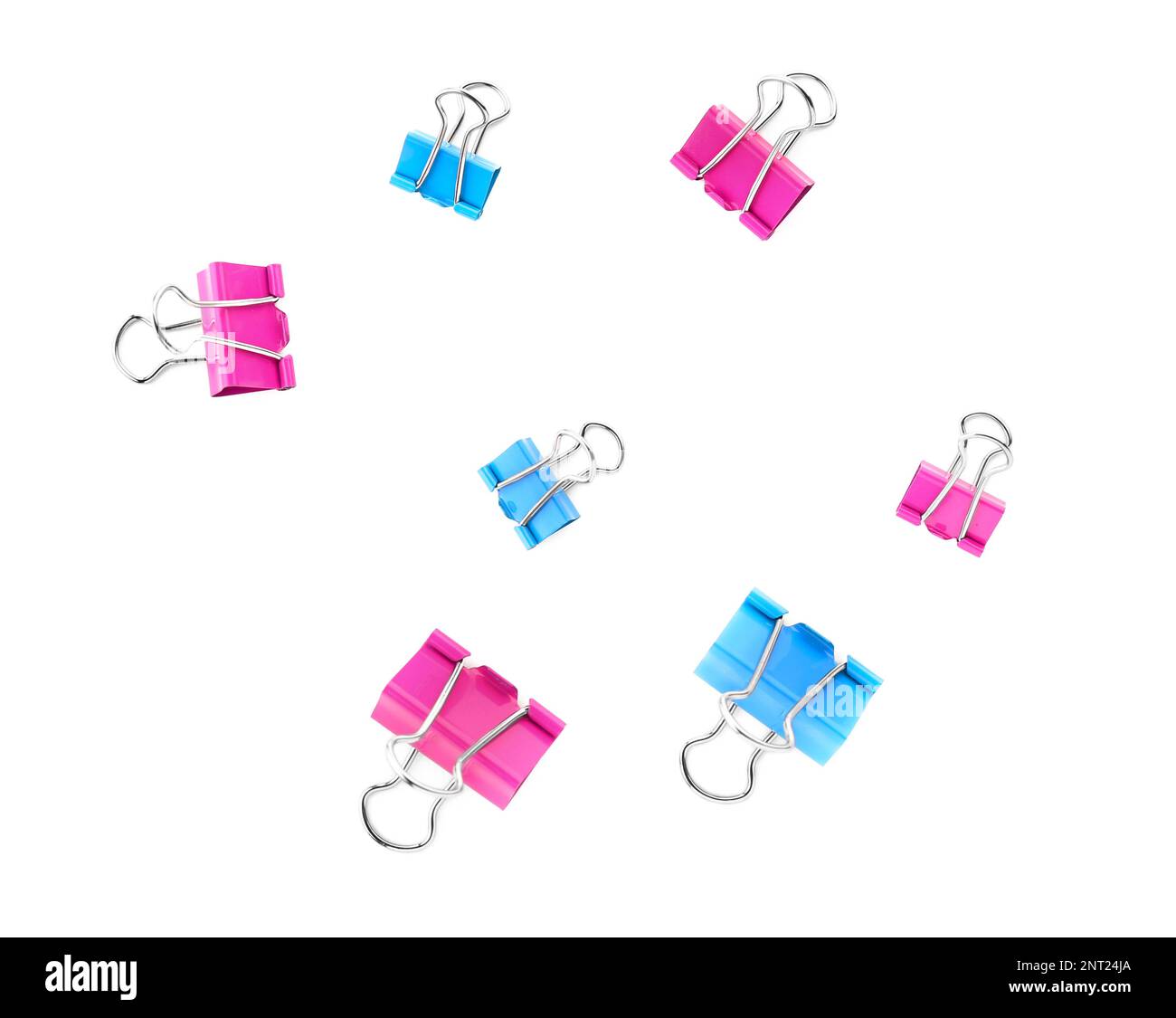 Isolated flat binder clip Cut Out Stock Images & Pictures - Alamy