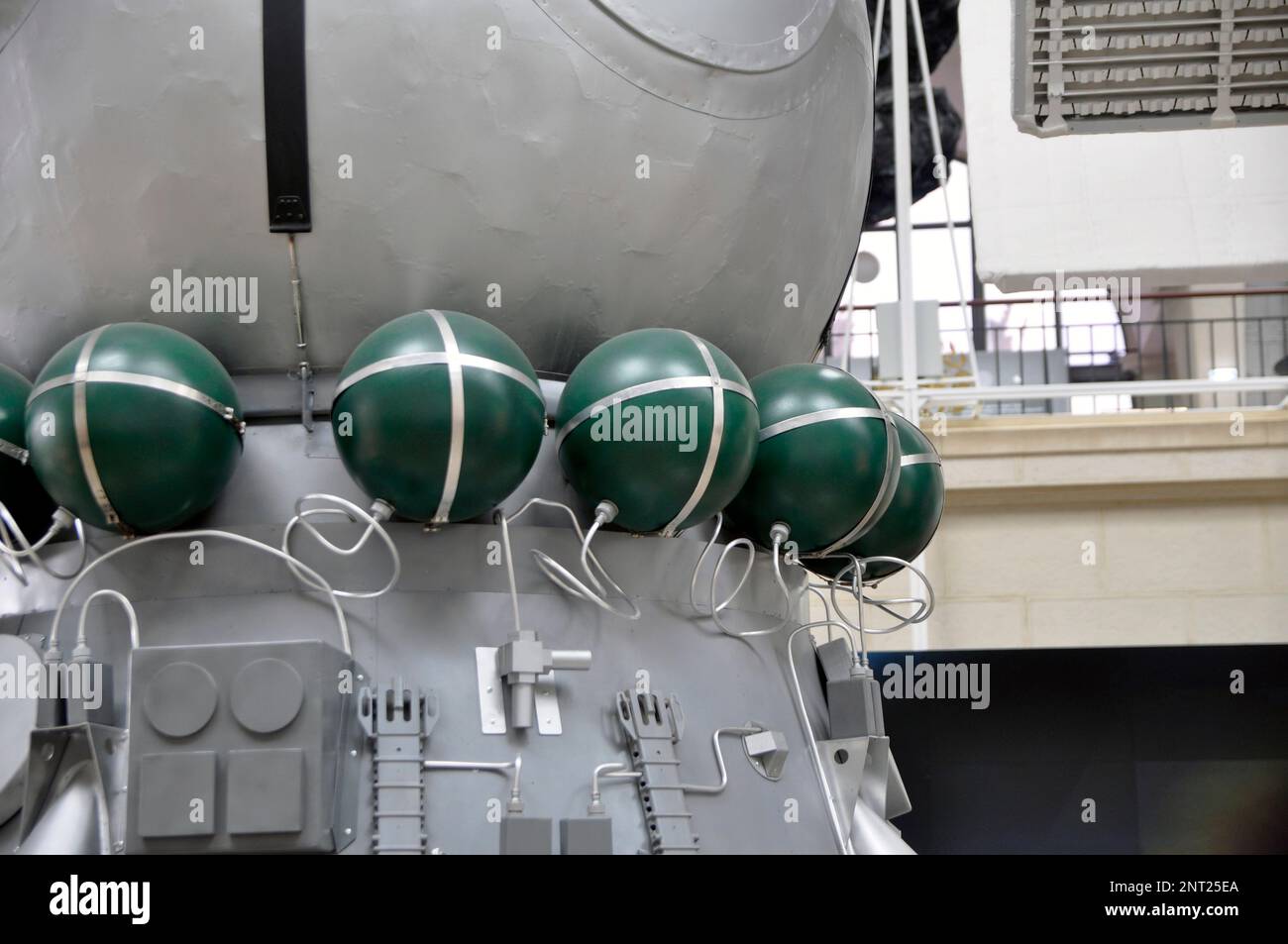 Balloons for storing helium used in the pneumatic system of the engine ...