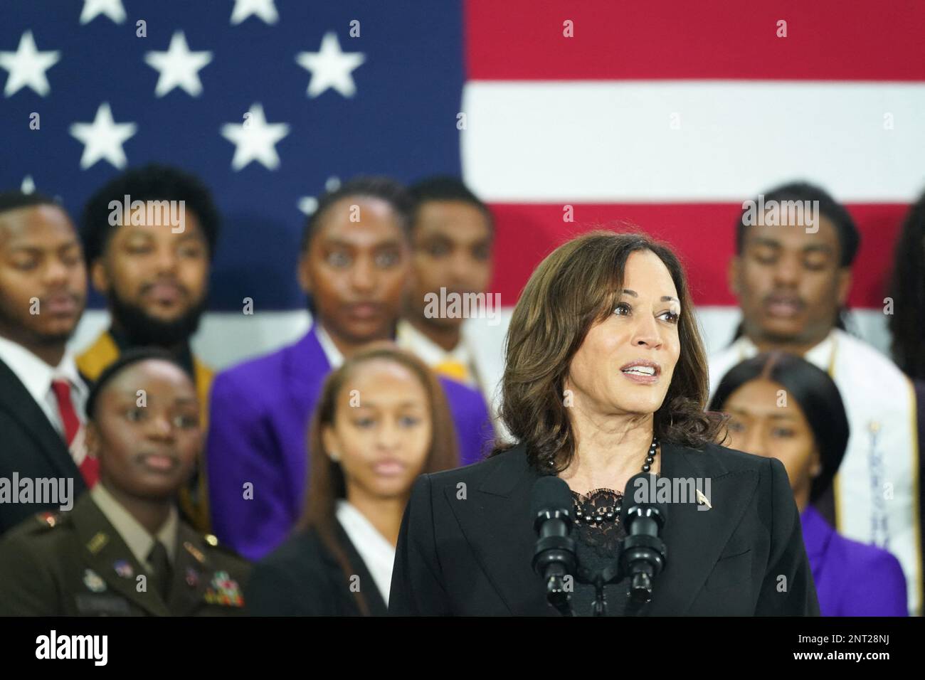 U.S. Vice President Kamala Harris delivers remarks on affordable high ...