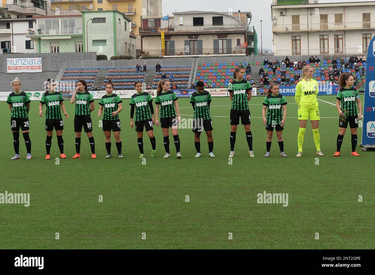 US Sassuolo team during the Italy Women Serie A football between ...