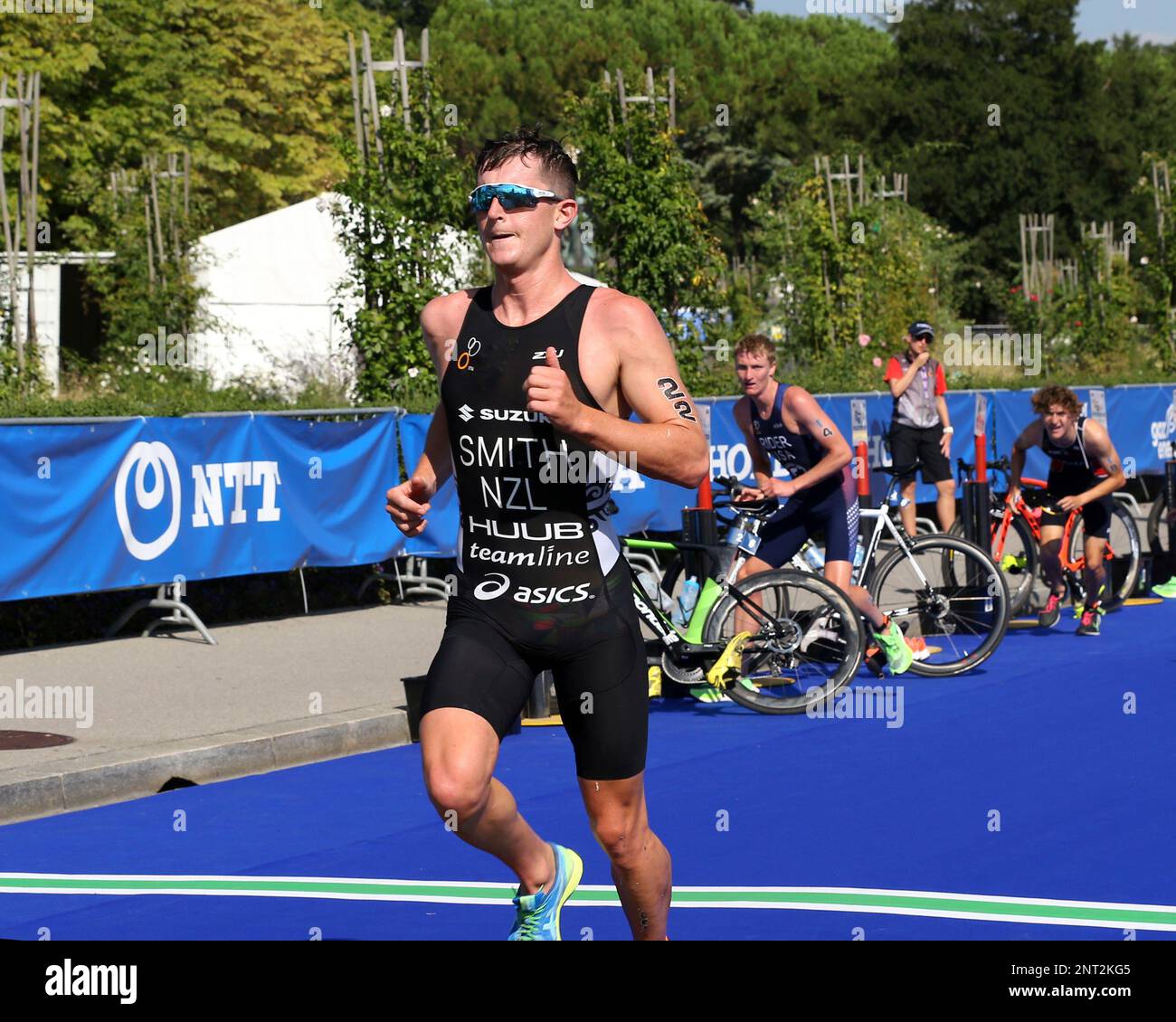 Kyle Smith, of New Zealand, at the Triathlon World Championship 2019 ...
