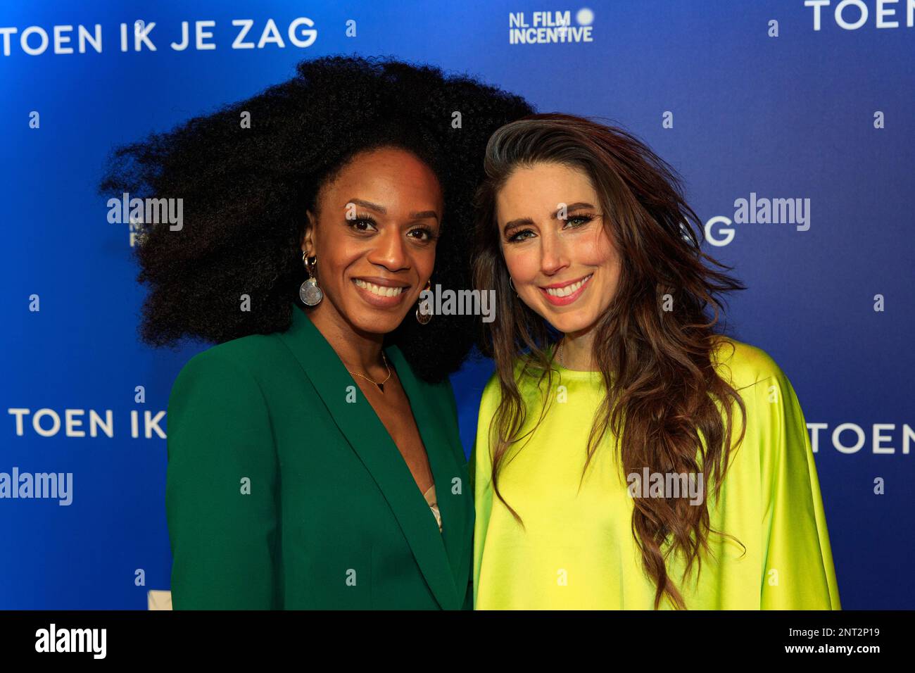 AMSTERDAM - Charmaine Yard and Iris Hond on the red carpet during the ...