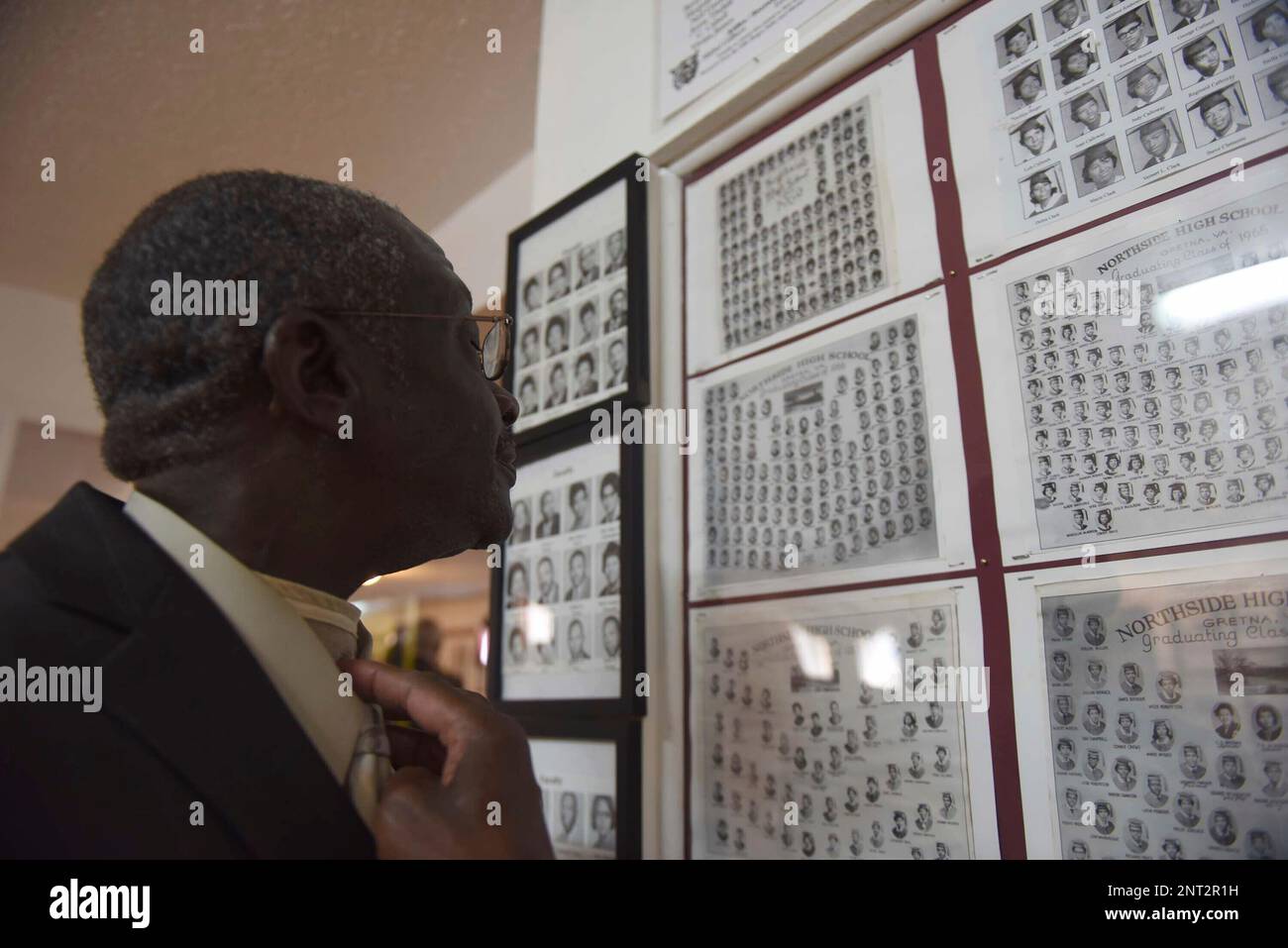 John Townes, a 1966 graduate of Northside High School, searches for his ...