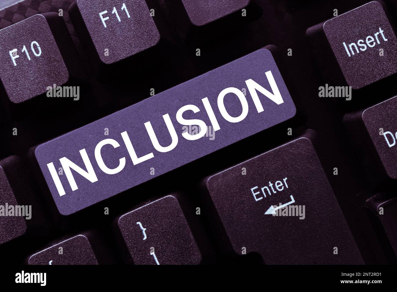 Sign displaying Inclusion. Concept meaning action state including of ...
