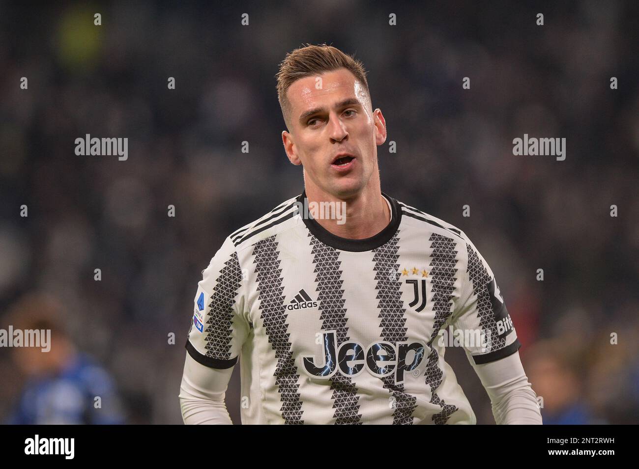 Arkadiusz Milik (Juventus) celebrates after scoring during the Italian ...