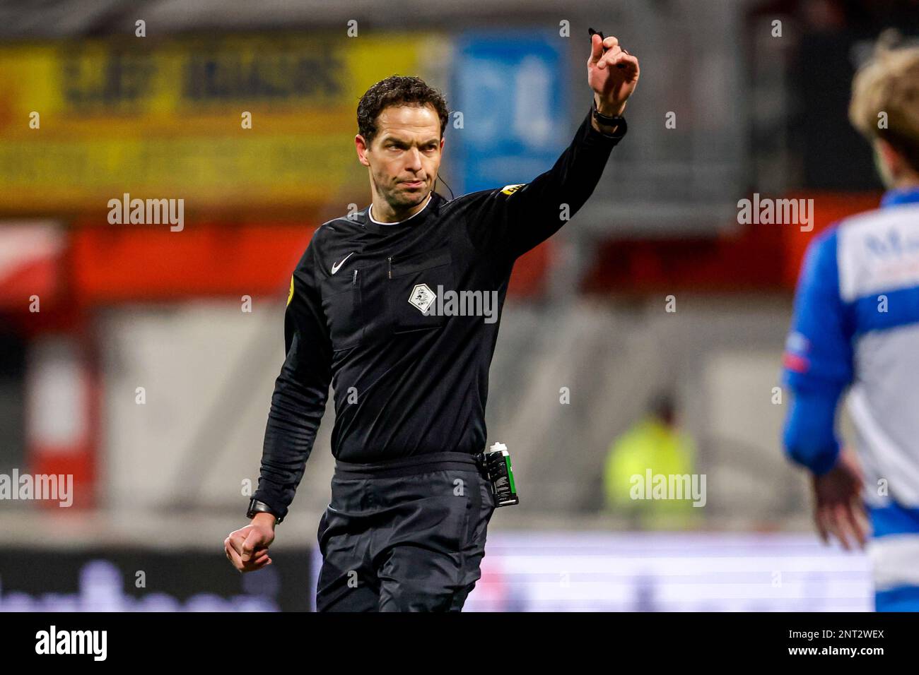 MAASTRICHT, NETHERLANDS - FEBRUARY 27: Referee Richard Martens during ...
