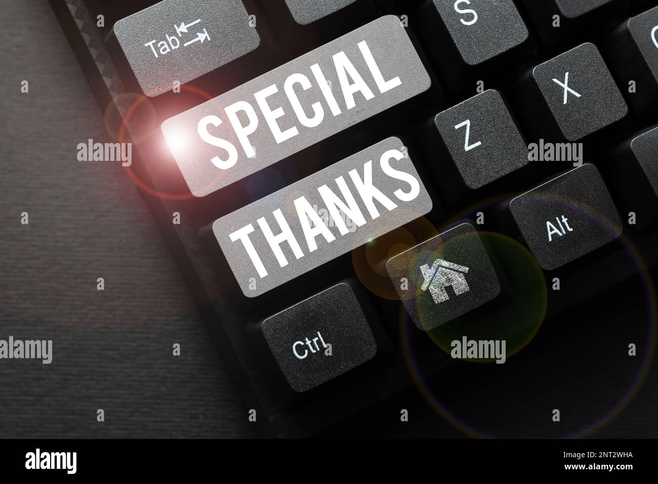 Sign displaying Special Thanks, Word for expression of appreciation or ...