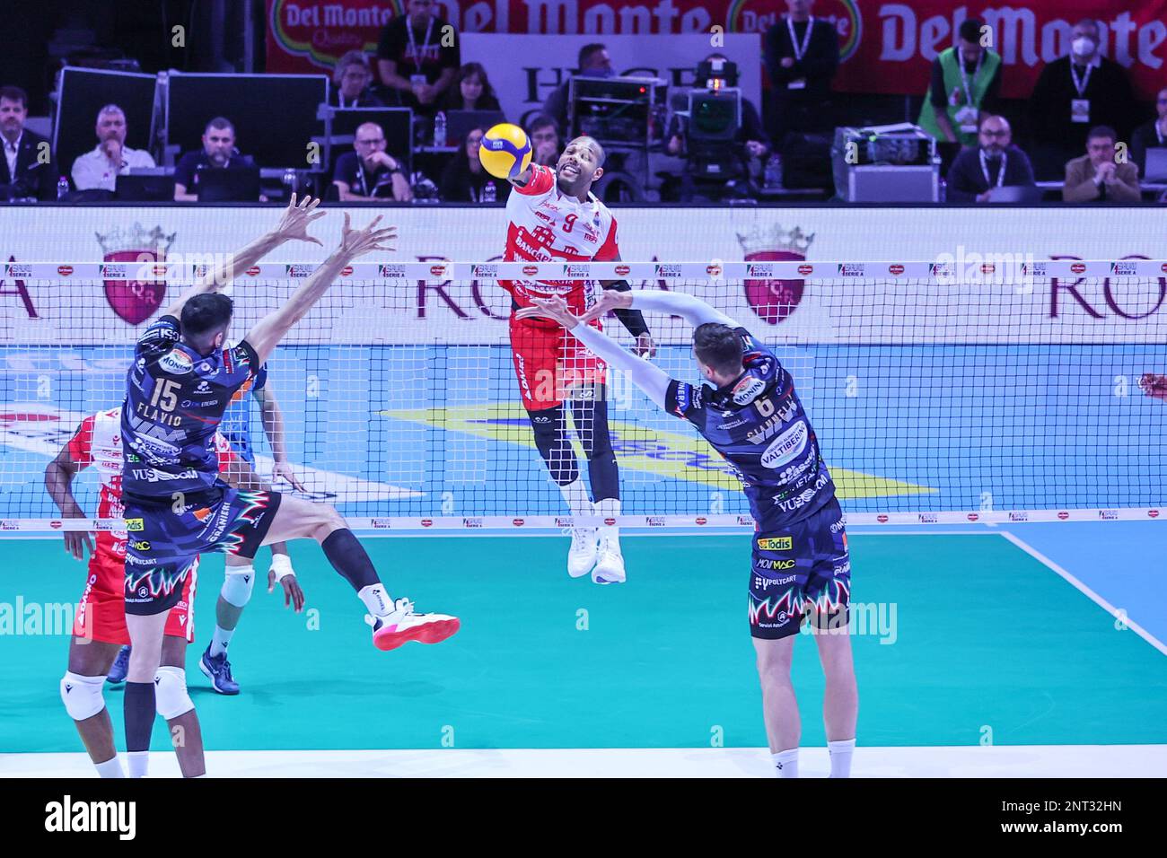 Palazzo dello Sport, Rome, Italy, February 25, 2023, Yoandy Leal (Gas Sales Bluenergy Piacenza ...