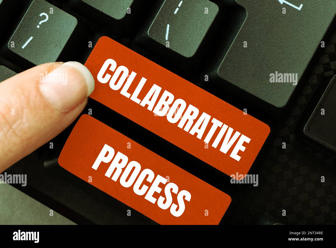 Conceptual display Collaborative Process, Business overview people and ...