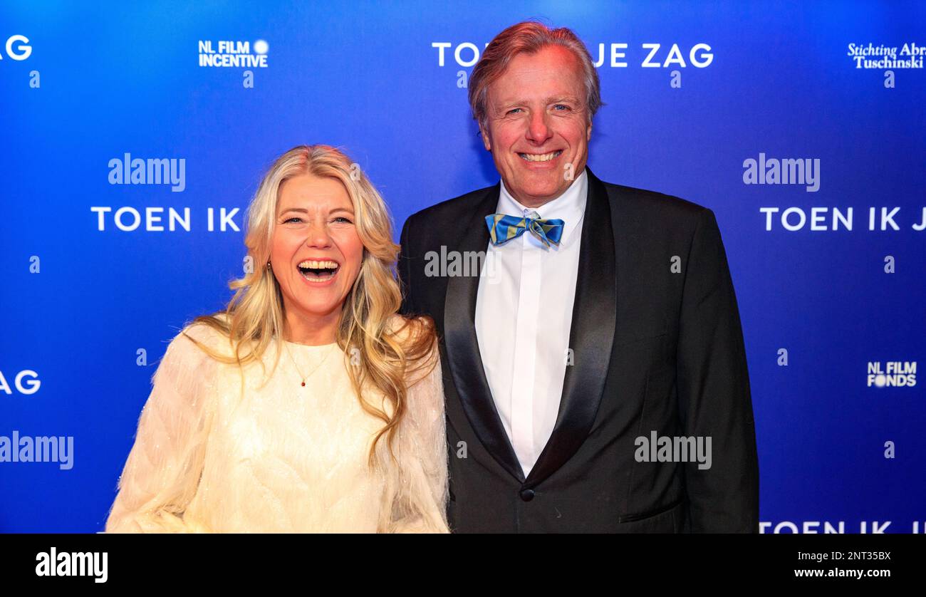 AMSTERDAM - Sandra and Pieter Ysbrandy on the red carpet during the ...