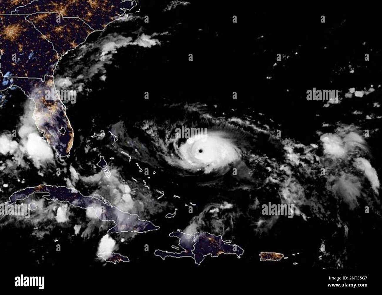 This photo provided by the National Oceanic and Atmospheric ...
