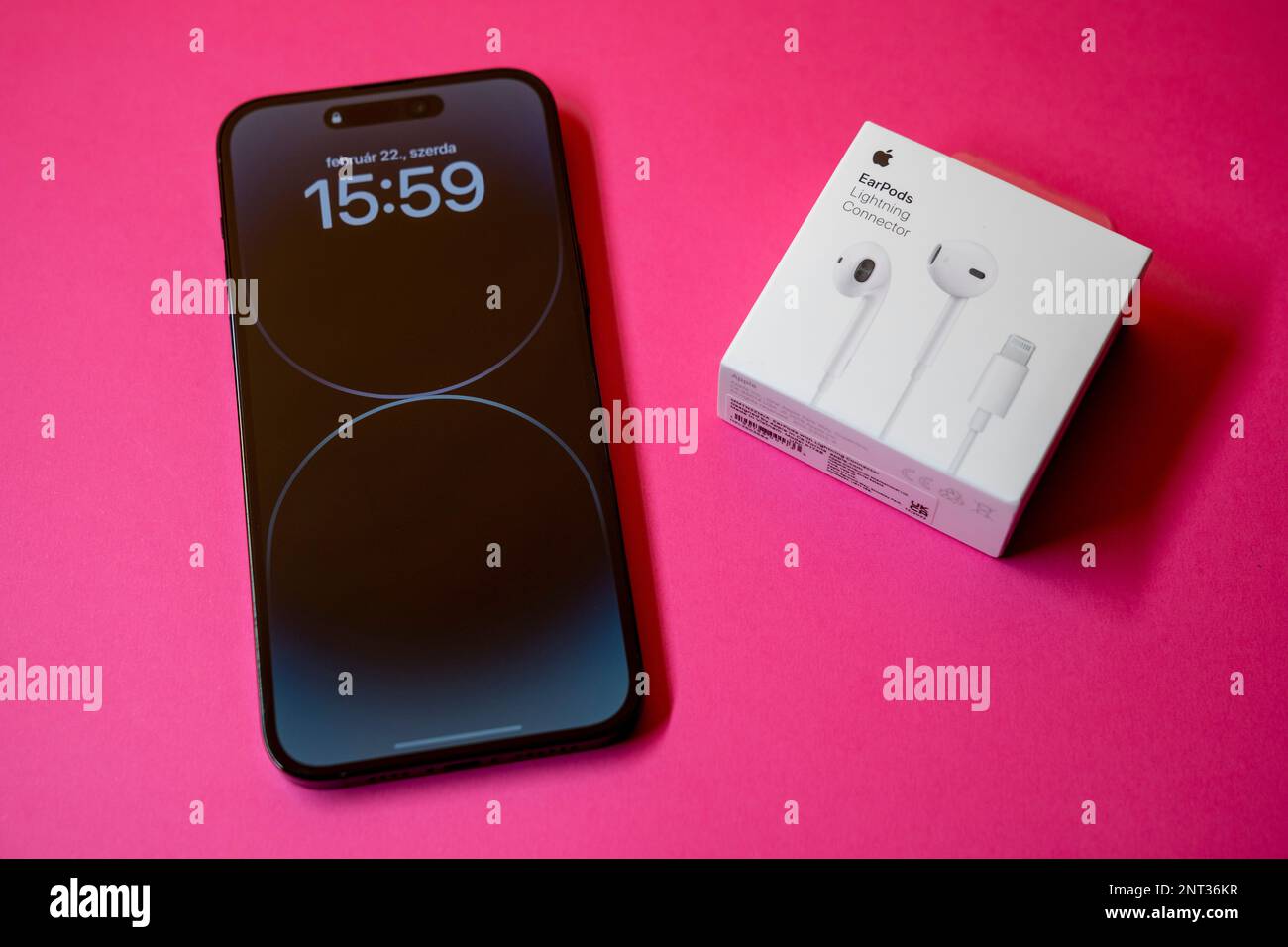 New iPhone 14 pro max and Apple Earpods, Airpods white earphones for ...