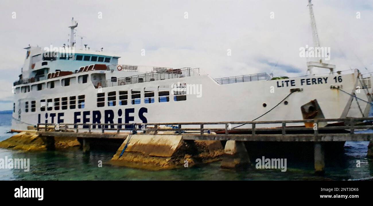 This undated photo provided by Philippine Coast Guard in Manila shows ...