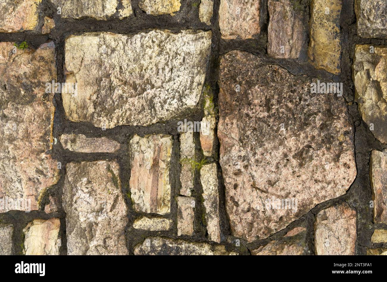 Gray stone wall texture with shades of different colors Stock Photo - Alamy
