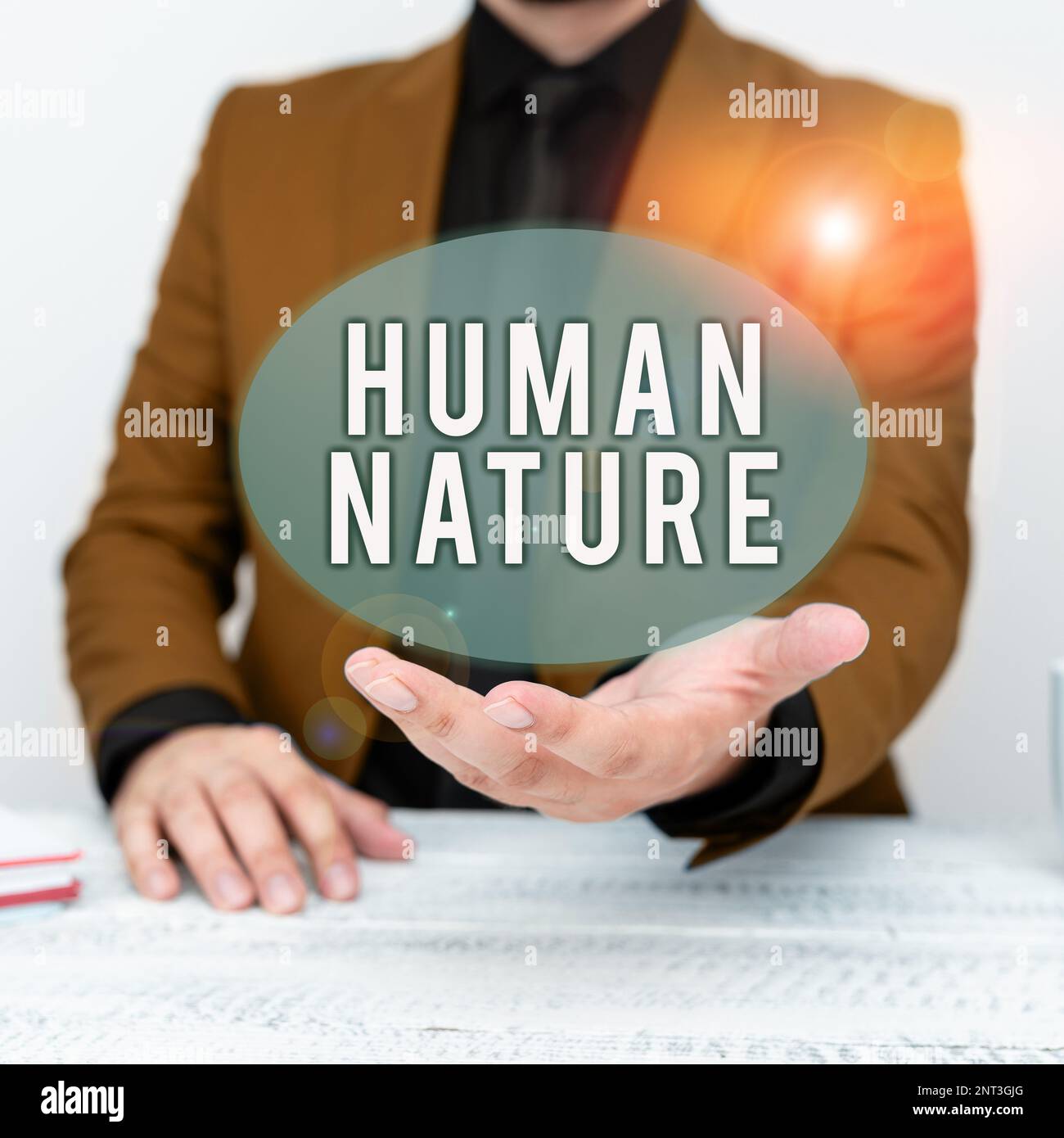Text showing inspiration Human Nature. Word Written on psychological ...