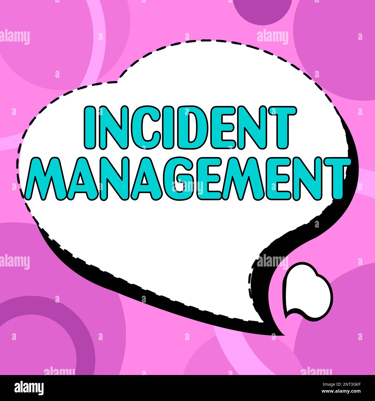 Hand writing sign Incident Management. Business concept Process to ...