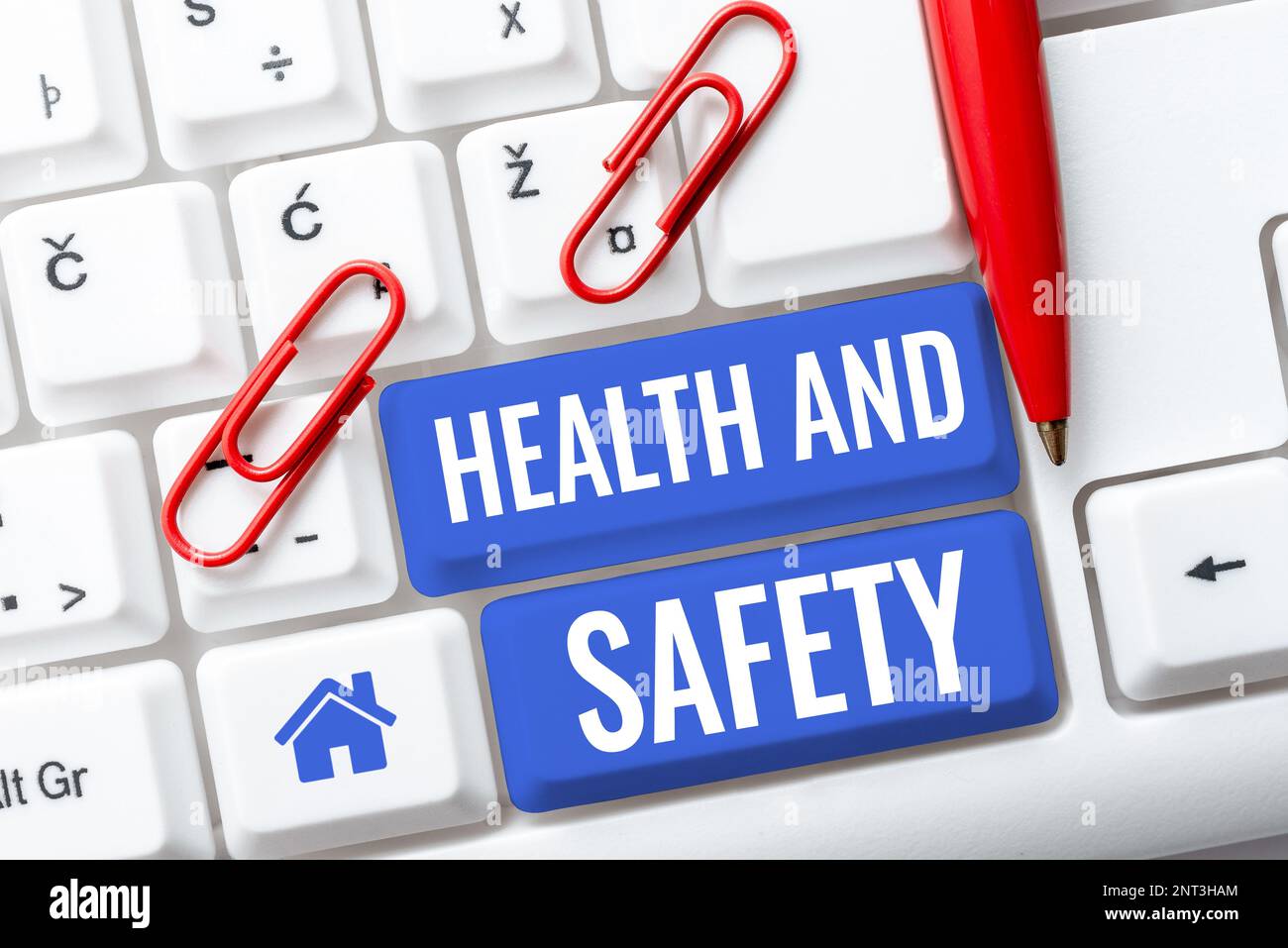 Text caption presenting Health And Safety, Business approach Taking the ...