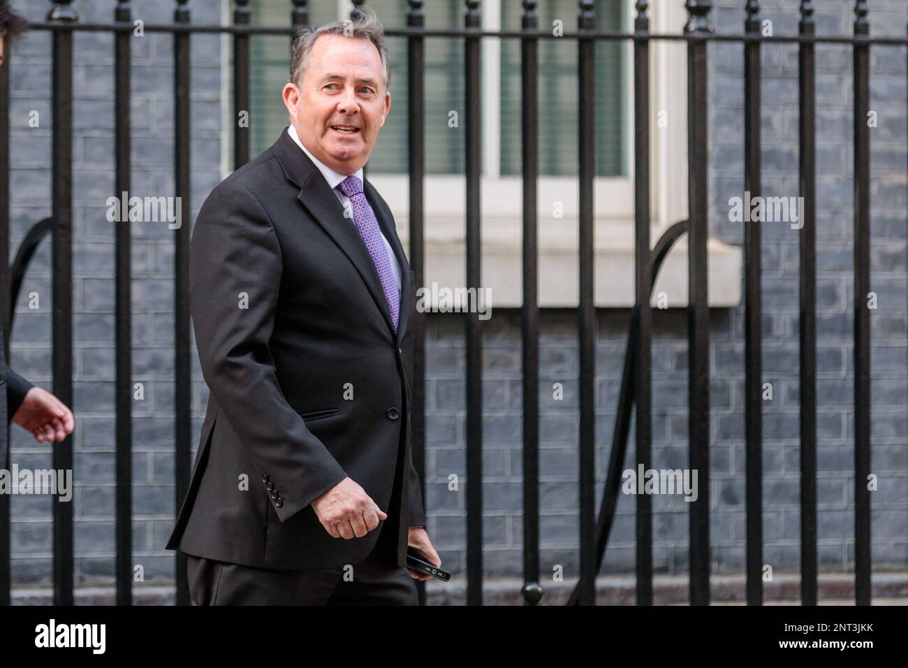 Downing Street, London, UK. 27th February 2023. Dr Liam Fox ...