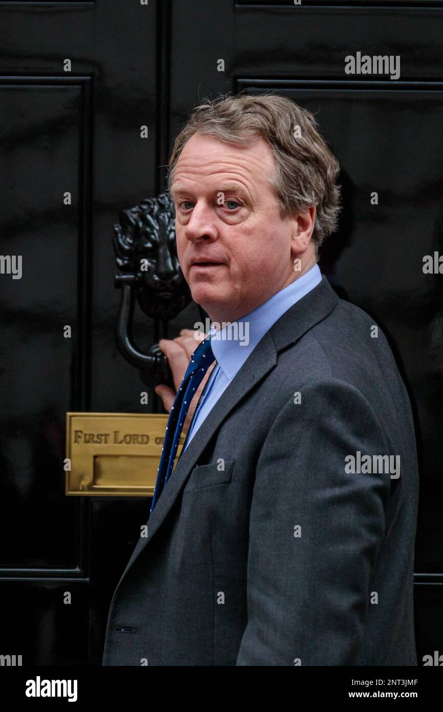 Downing Street, London, UK. 27th February 2023. Alister Jack MP ...