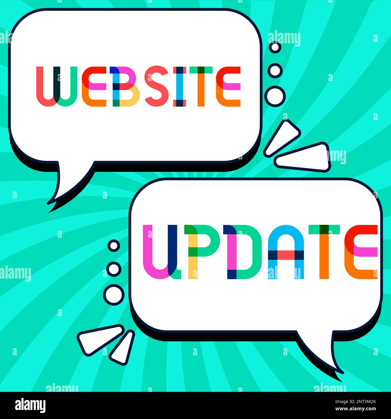 Sign displaying Website Update. Business showcase keeping the webpage and content up to date and ...